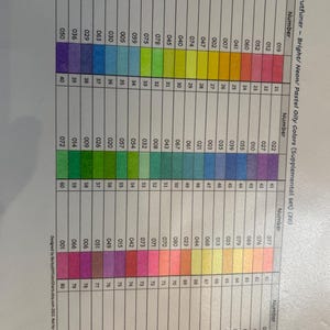 150 Colors - 2 Pages - DIY Blank Color Chart /swatch Sheet - Digital ...