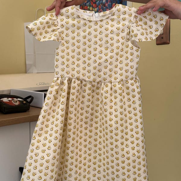 Kid's Gathered Dress Pattern,summer Dress Sewing Pattern,age Range 2-16 ...