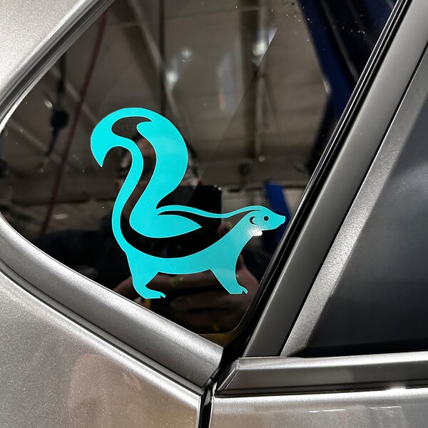 Skunk Vinyl Decal Sticker - Striped Stink Badger - Etsy