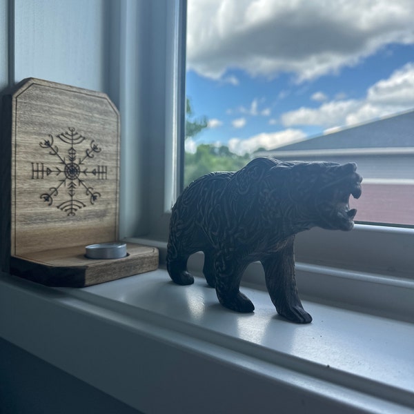 Wolf and Raven, Raven Statue, Wolf Statue White Wolf Howling Wolf ...