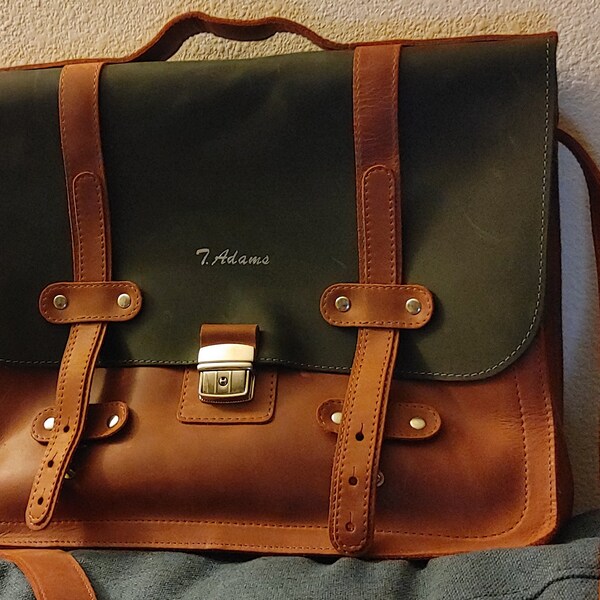 Customize a Briefcase / Add a Backside Pocket / Add a Clasp - Etsy