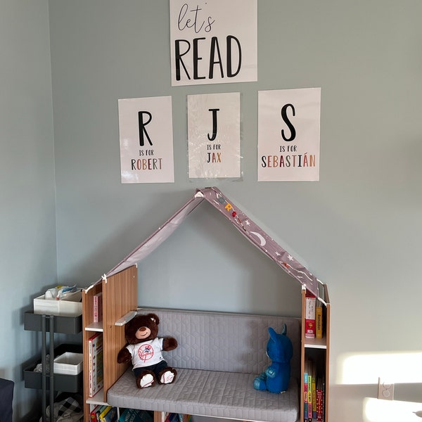 DIGITAL FILE, Let's Read Print, Let's Read Sign, Reading Corner Sign ...