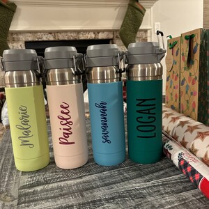 20oz Tumbler Personalized Name Vinyl Decal, Monogrammed Name Vinyl ...