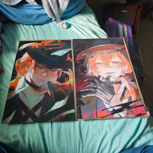 FREE SHIPPING | Chuuya Nakahara Poster | Bungo Stray Dogs | Fan Art - Etsy