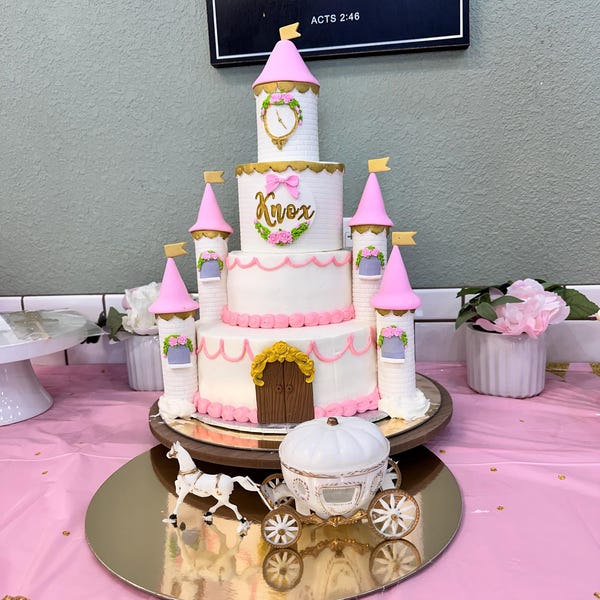 Fondant Princess Castle Towers Cake Set DIY - Etsy