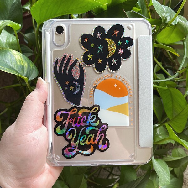 Yin Yang Holographic Sticker for Laptop or Water Bottle, Waterproof ...