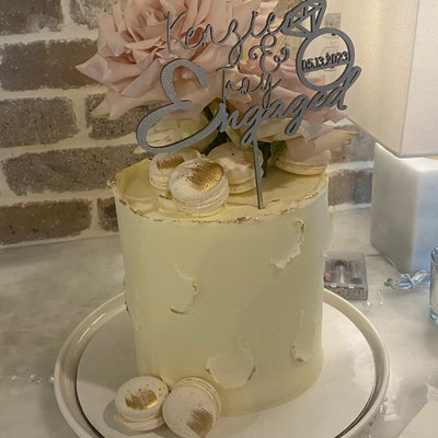 Personalized Couple Dress Cake Topper With Pet Brut Rose - Etsy