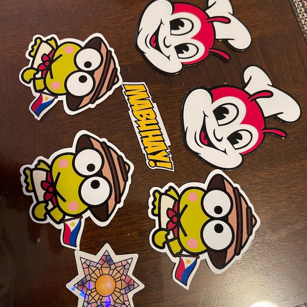 Jollibee Sticker, Waterproof, Filipino, Pinoy, Snack, Food, Philippines ...