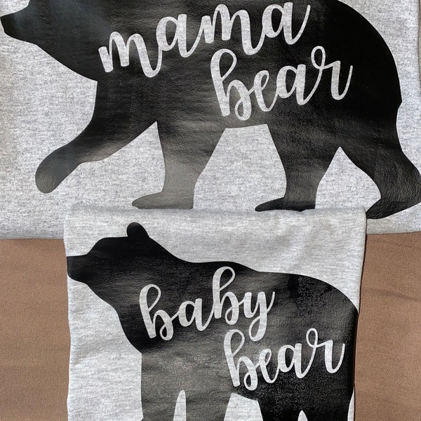Mama Bear SVG, Papa Bear Svg, Bear Family Clip Art Bundle, Baby, Sister ...