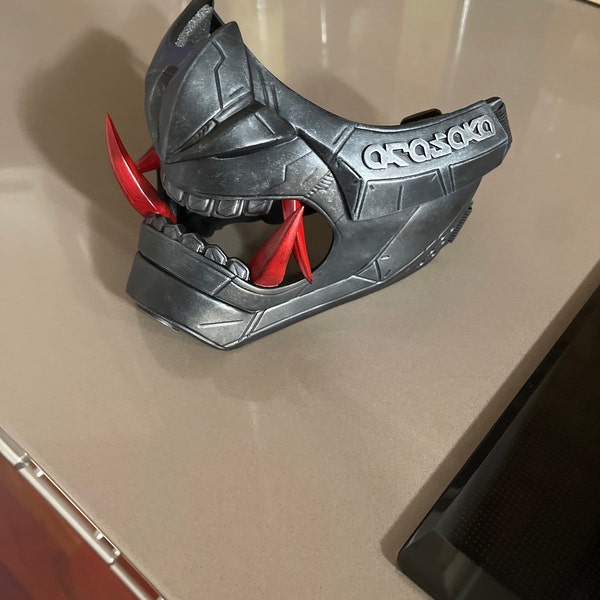 Cyber Samurai Custom Red Mask, Arasaka Mask Cyberpunk 2077 Style - Etsy