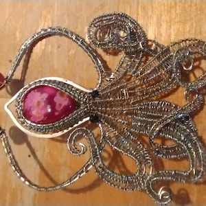 Wire Wrapped Octopus Pendant Tutorial, Kraken Necklace Tutorial, Wire ...
