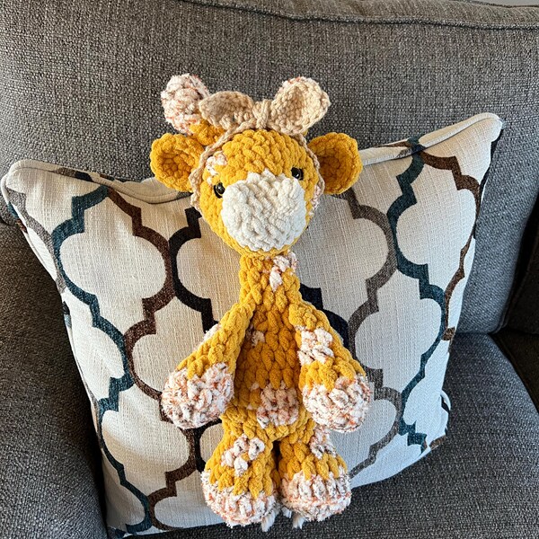 Gentry the Baby Giraffe Crochet Pattern No Sew Low Sew Crochet ...