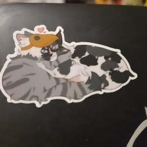 Cozy Cattails Krampy and Talon Sticker - Etsy