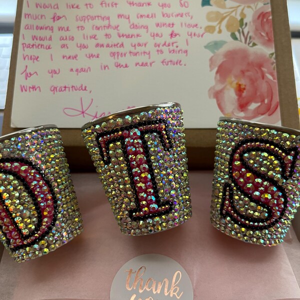 Personalized Bling Glass Can With Name | Gifts for Mom, Girlfriend ...