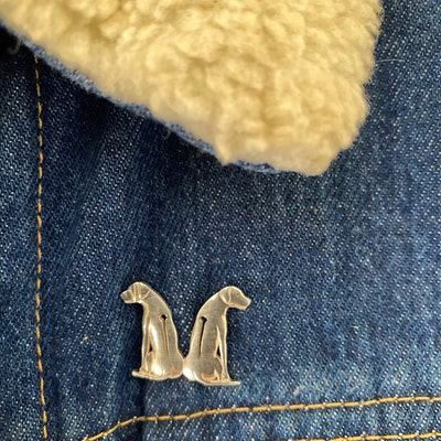 Rhodesian Ridgeback Couple Brooch Sterling Silver - Etsy