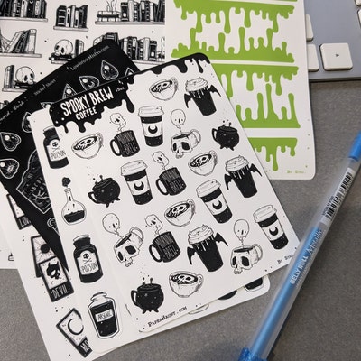 Creepy Cute Poison Gothic STICKER Pack - Etsy