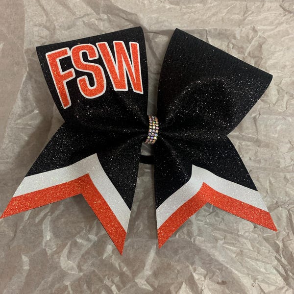 School Spirit Bow High School Cheer Team Bow Custom Hair Bow Cheer Bows ...