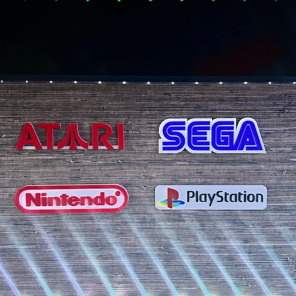 Nintendo Video Game Logo Sign 8.5in (3D Printed, Man Cave, Game Room ...