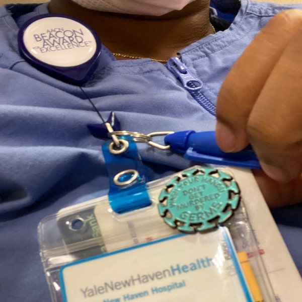 Don't Get Murdered by Germs! Enamel Pin- Medical Gift - Gift for Doctor ...