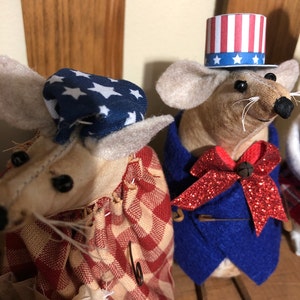 Primitive Patriotic Mice - Etsy