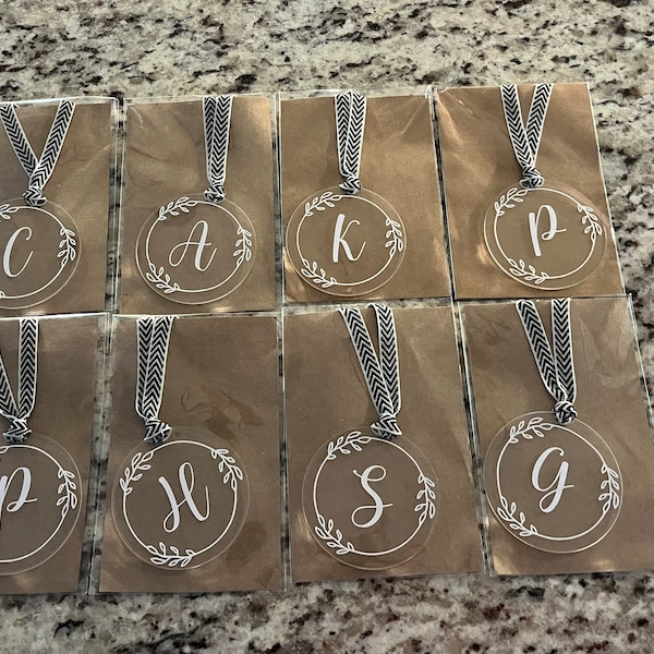 Personalized Acrylic Gift Tags | Stocking Name Tags - Etsy