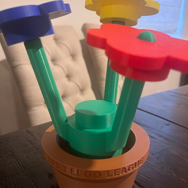 Giant Building Block Flowers, Life-size Brick Blooms With 3 Flowers ...