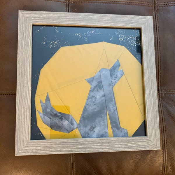 HOWLING WOLF Paper Pieced Block Pattern in PDF - Etsy