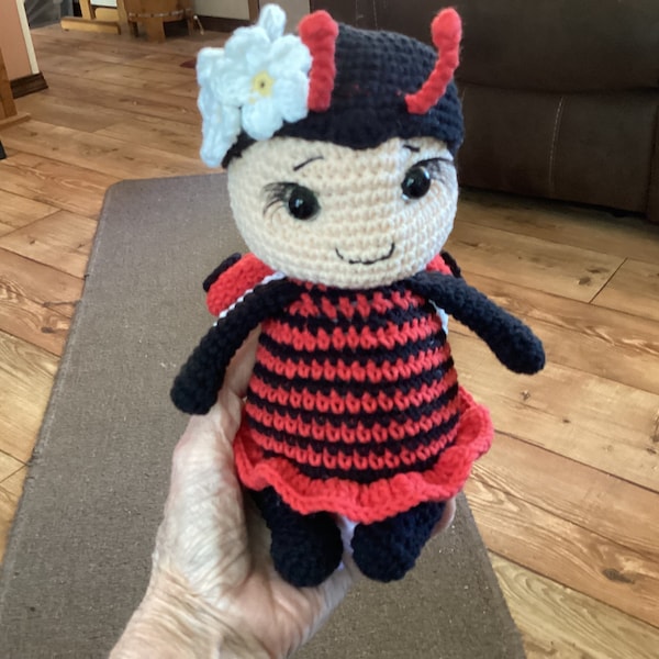 Crochet Ladybug Pattern, Cute Crochet Pattern, Stuff Animal Pattern ...