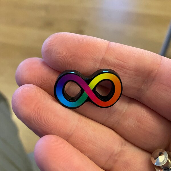 Rainbow Infinity Spectrum PIN - Autistic Neurodiversity - Acrylic - Etsy