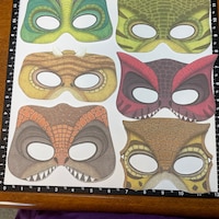 JUNGLE ANIMALS Masks for Kids - Ten Printable Masks to Color - PDF ...