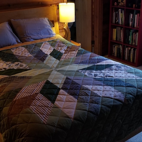 Homestead Star Quilt Pattern – 6 Sizes, Lone Star Variation (PDF ...