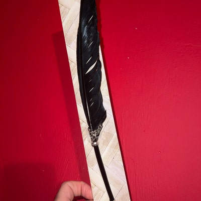 NEW Mini Quill Pen PEARL Raven's Wing Ink Dip Porcupine Quill Feather ...