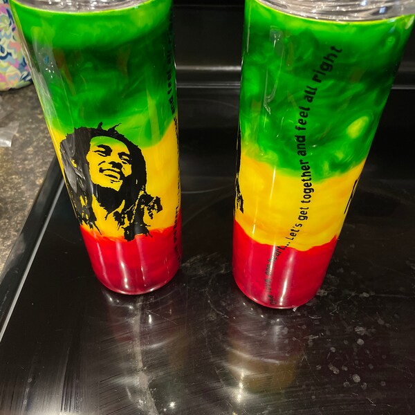 Bob Marley Tumbler| Personalized Jamaica Tumbler | Montego Bay Vacation ...