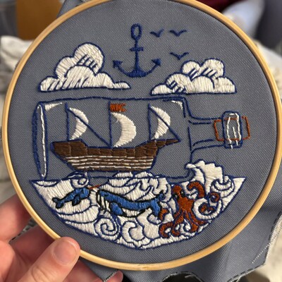 Reader Embroidery Kit - Etsy