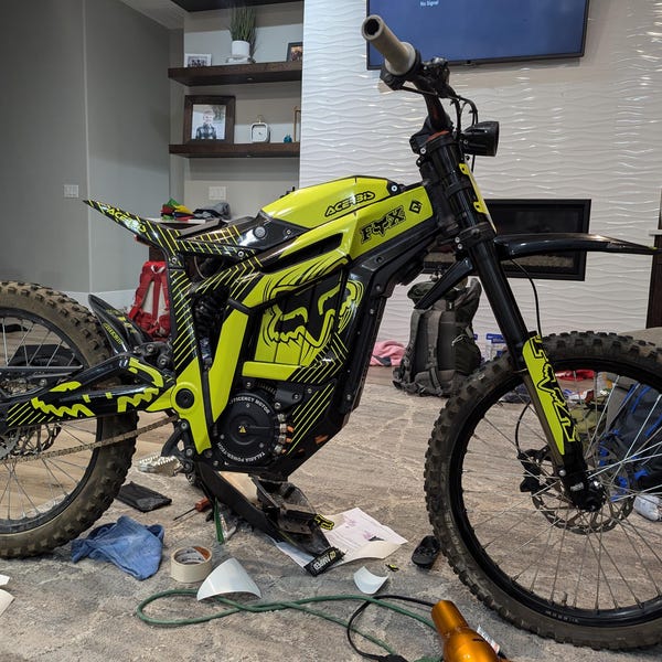 TALARIA STING Fox Full Graphics Kit Gloss or Matte Laminated Bubble ...