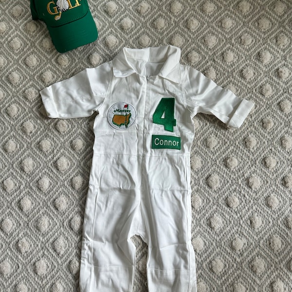 Personalized Golf Long-short Caddy Outfit for Kids*toddler Golf White ...