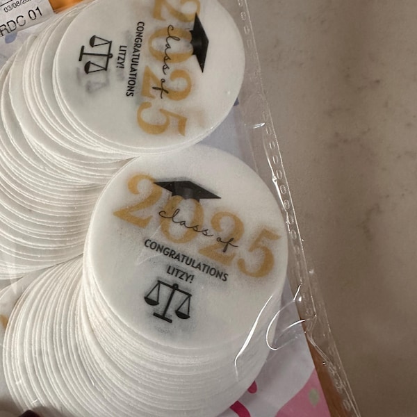 50 Personalized Edible Drink Toppers Quinceañera XV Design | Custom ...