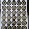 Circular 37mm Stickers, A4 Sheets, Matte Finish, Logo Stickers ...