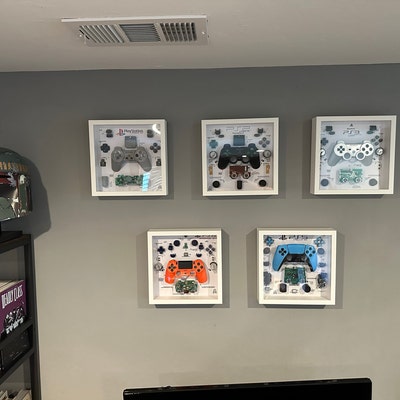 Nintendo Nes Shadow Box Diorama Controller Disassembled Game Console ...