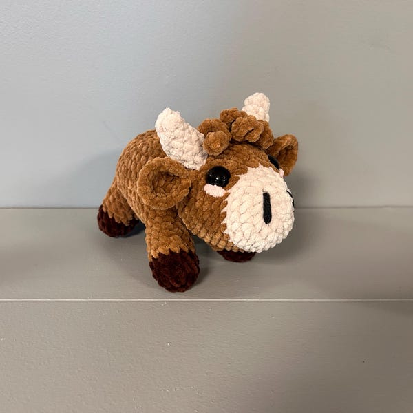 Mini Cow Crochet Pattern Standing Cow 4-in-1 Pattern Bundle Amigurumi ...