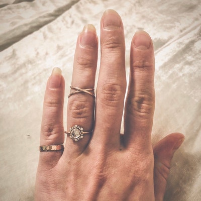 Mixed Metal Rolling Ring 4.5mm - Etsy