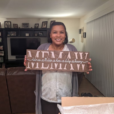 Memaw Mothers Day Gift Memaw Sign Gift for Mewmaw Rustic - Etsy