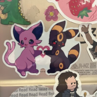 Raichu Peeker Sticker 5, Kawaii Kanto Pokemon Sticker, Cute Waterproof ...