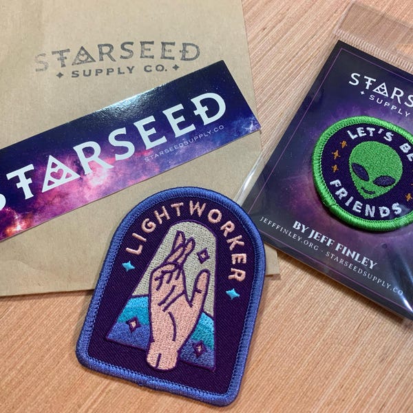 Starseed Patch - New Age Esoteric Fashion - 2" Iron on Embroidered ...
