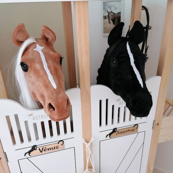 Realistic Hobby Horse, Handmade Stick Horse Toy, Custom Horse Gift ...