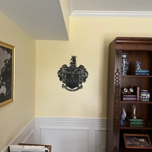 Custom Metal Family Crest Sign / Family Crest / Metal Family Crest ...