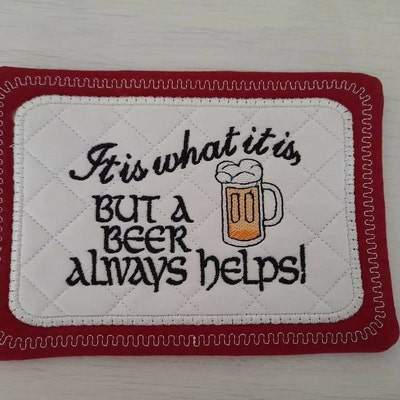 Beer Saying Machine Embroidery Design, Embroidery Designs, Machine ...