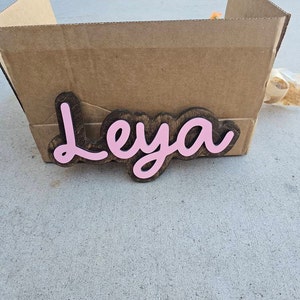 Personalized 3D Nursery Baby Name Sign Custom Wood Name Plaque ...