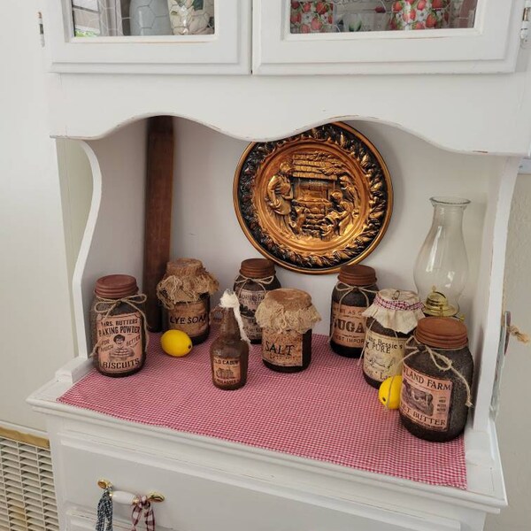 Handcrafted Primitive Christmas Paper Mache Nesting Box Stack Rustic ...