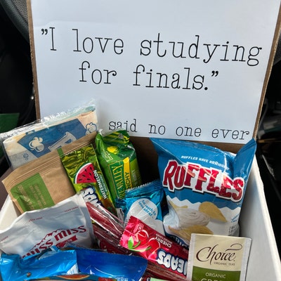 Finals College Care Package Custom College Care Package College Snack ...